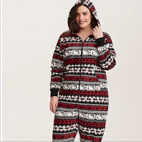 torrid | Intimates & Sleepwear | New Torrid Hello Kitty Onesie Pajamas ...